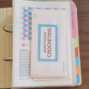 Other | Quickn Easy Crocheting Binder Full Of Patterns Information ...